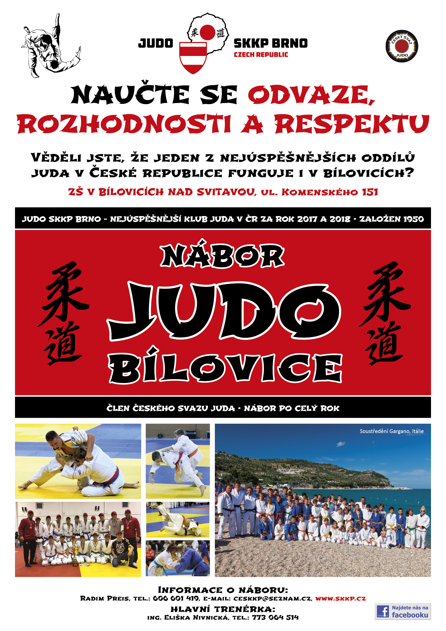NÁBOR NOVÝCH JUDISTŮ A JUDISTEK – informace o náborech | Judo SKKP Brno